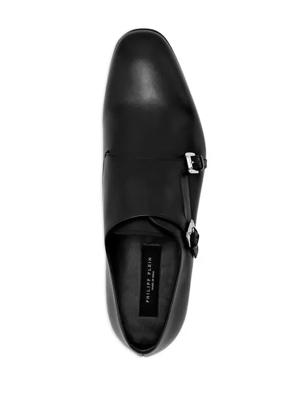 Philipp Plein Almond-toe Leather Derby Shoes