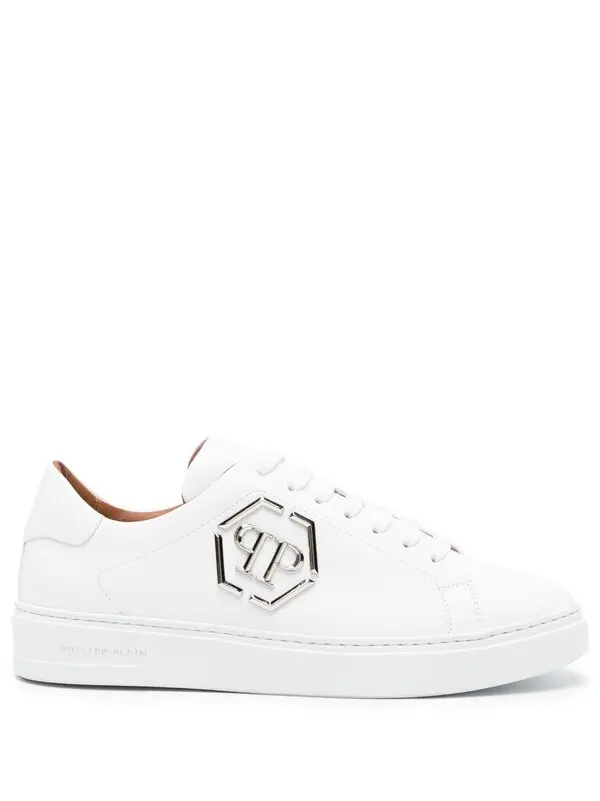 Philipp Plein Logo-plaque Leather Sneakers