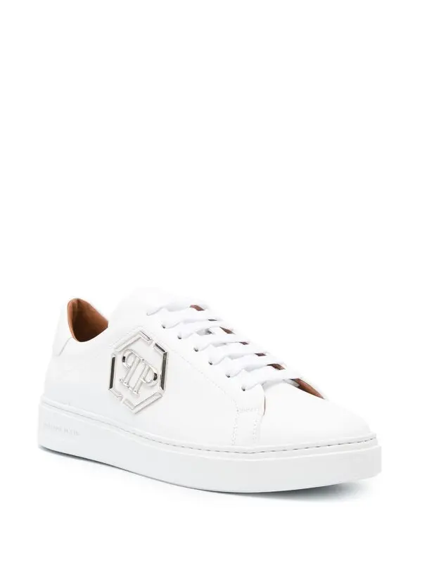 Philipp Plein Logo-plaque Leather Sneakers