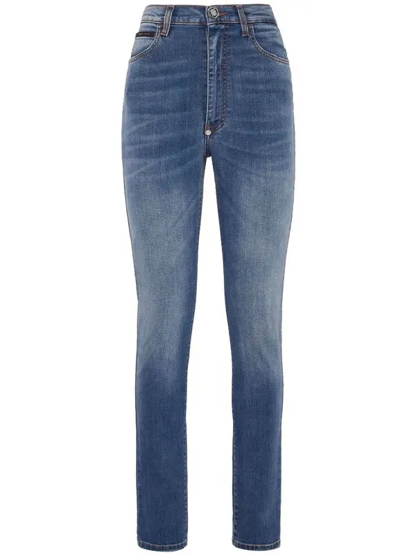 Philipp Plein High-rise Skinny Jeans - Blue