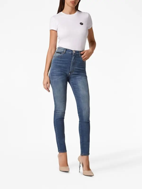 Philipp Plein High-rise Skinny Jeans - Blue