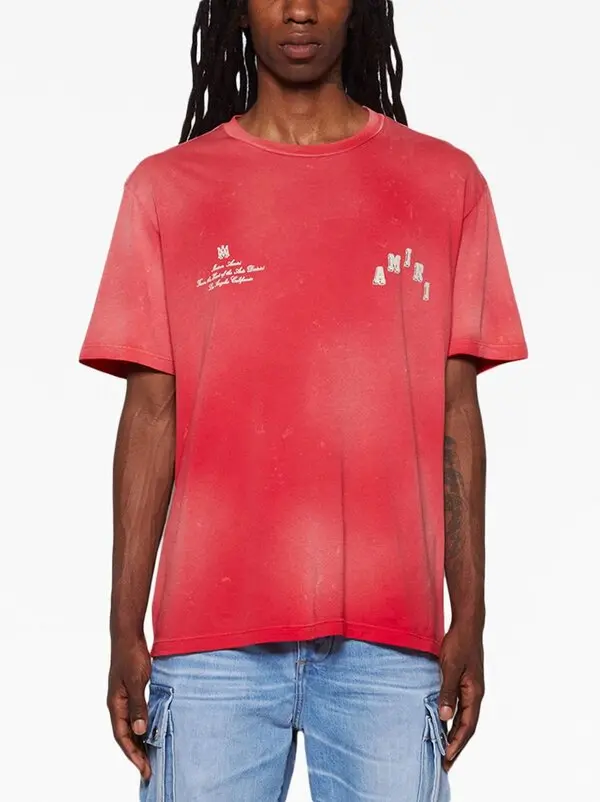 Amiri Vintage Collegiate Logo-print T-shirt