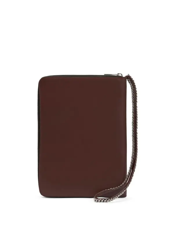 GIUSEPPE ZANOTTI Aymeric Chain-strap Tablet Case - Brown