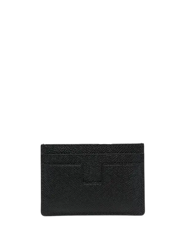 TOM FORD Logo-plaque Leather Cardholder - Black