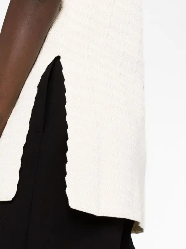 JIL SANDER Sleeveless Knitted Top - Neutrals