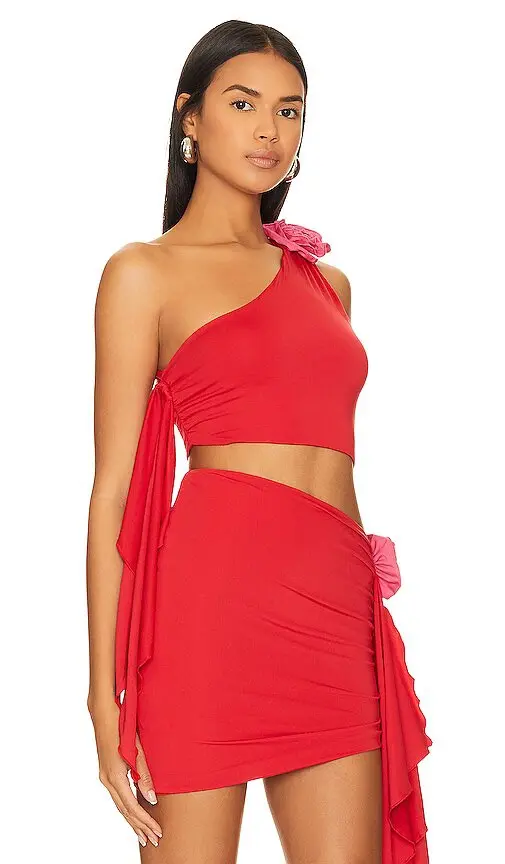 LOVERS AND FRIENDS Cordelia Top - Red & Pink