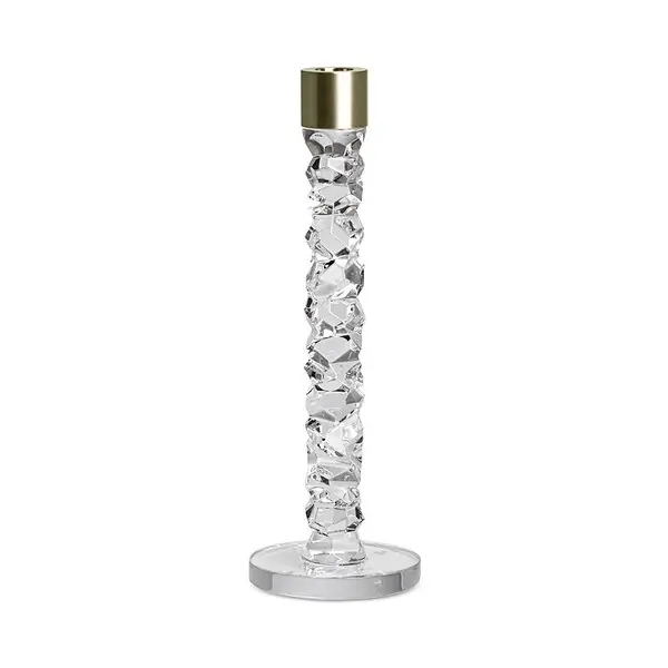 ORREFORS Carat Large Crystal Candlestick - Clear