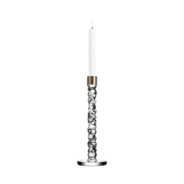 ORREFORS Carat Large Crystal Candlestick