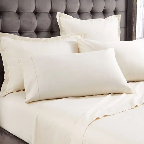 HUDSON PARK COLLECTION 680tc Extra Deep Fitted Sateen Sheet, King Exclusive - Vanilla Sky