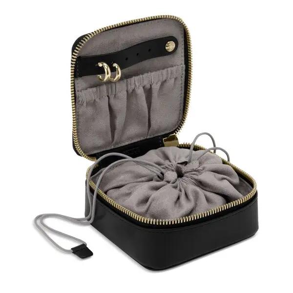 Tumi Belden Leather Jewelry Case - Black/light Gold