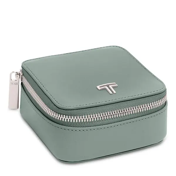 Tumi Belden Leather Jewelry Case - Thyme
