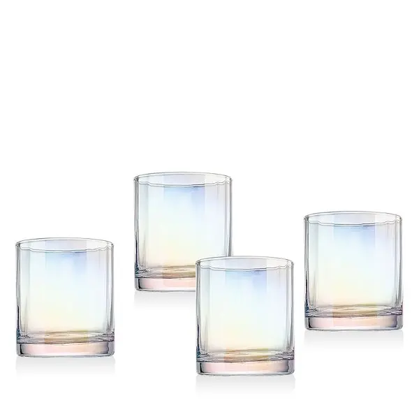 GODINGER Monterey Double Old Fashioned Glasses, Set Of 4 - Clear