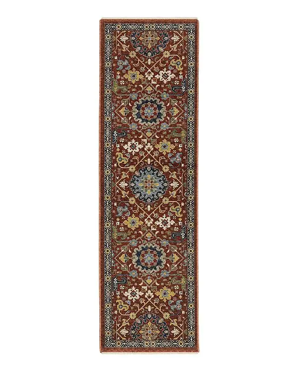 ORIENTAL WEAVERS Aberdeen 006r1 Runner Area Rug, 2'3 X 7'6 - Red