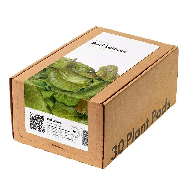 CLICK AND GROW 30 Pack Red Lettuce Pods - No Color