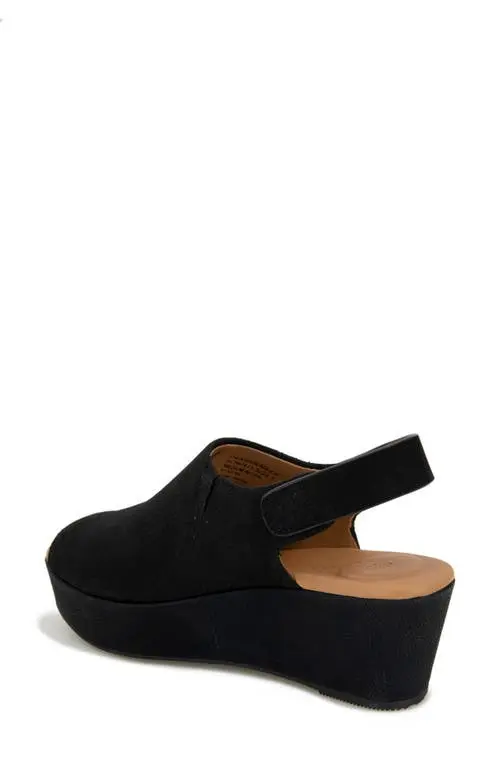 Gentle Souls By Kenneth Cole Nyssina Platform Slingback Sandals - Black