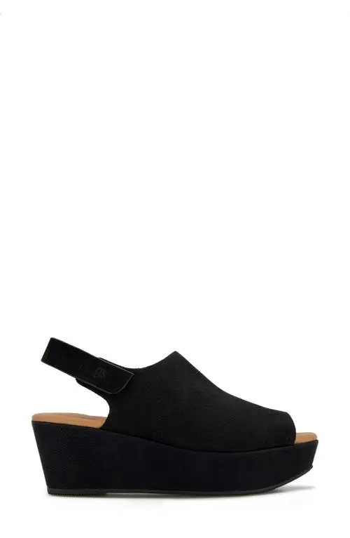 Gentle Souls By Kenneth Cole Nyssina Platform Slingback Sandals - Black