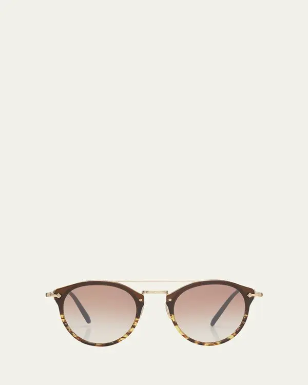 Oliver Spencer Remick Aviator Sunglasses - Dk Tort