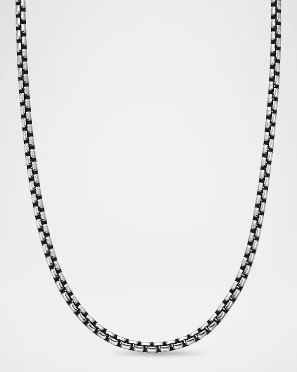 David Yurman Box Chain Necklace - Silver