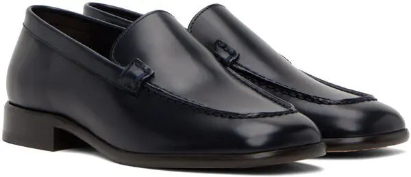 The Row Mensy Loafers In Navy - 55% Off | Editorialist
