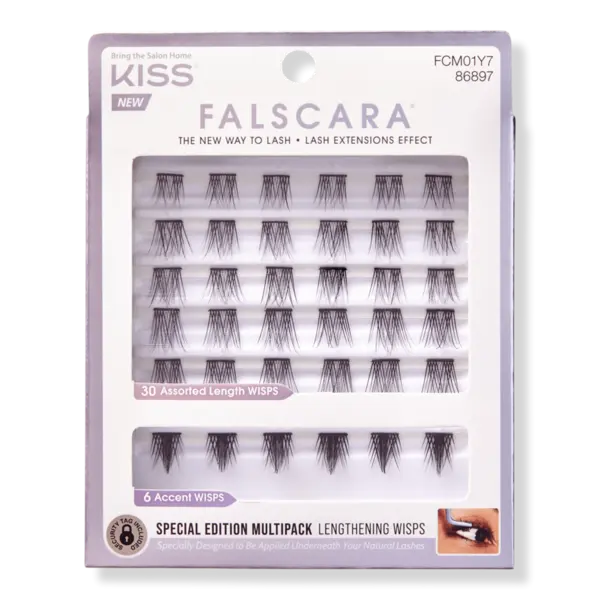 Kiss Falscara Special Edition Multipack With Accents, Lengthening - One-color