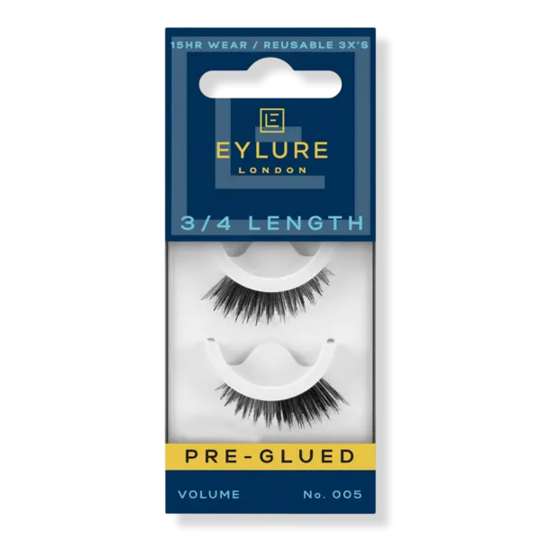 EYLURE Pre-glued 3/4length No. 005 Eyelashes - One-color