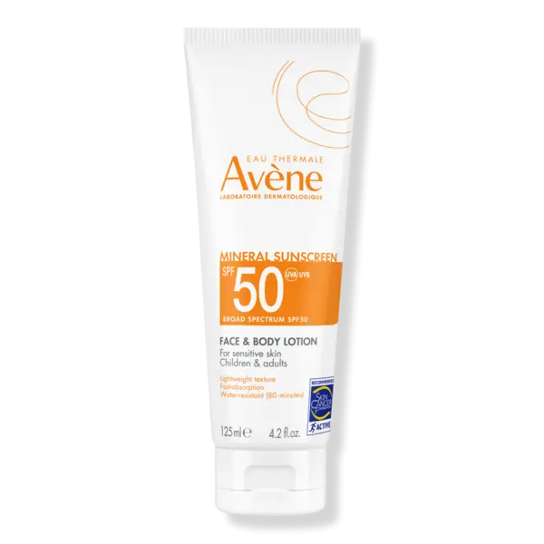 EAU THERMALE AVENE Mineral Sunscreen Broad Spectrum Spf 50 Face And Body Lotion - One-color