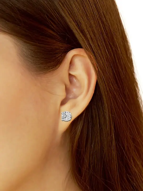 Saks Fifth Avenue Collection 14k Gold & Diamond 4-prong Stud Earrings/0-8.00 Tcw