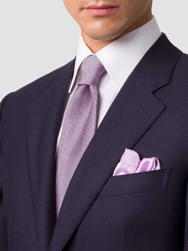 Stefano Ricci Woven Jacket With 2 Buttons - Navy
