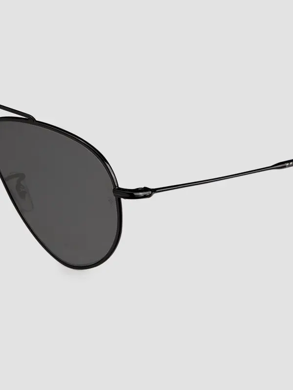 Ray-ban Rbr0101s 59mm Inverted Aviator Sunglasses - Black