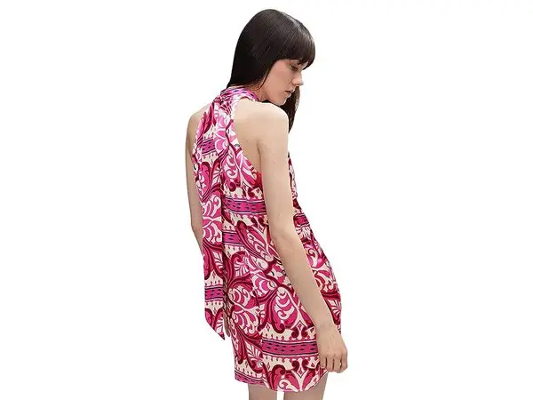 Mango Pinkie Halterneck Dress In Pink - 50% Off | Editorialist