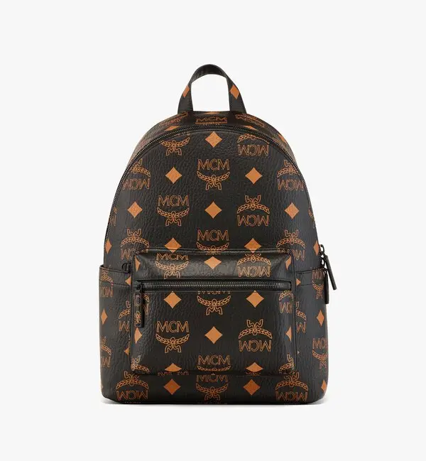 Mcm Stark Backpack In Maxi Visetos - Black | Editorialist display picture 1