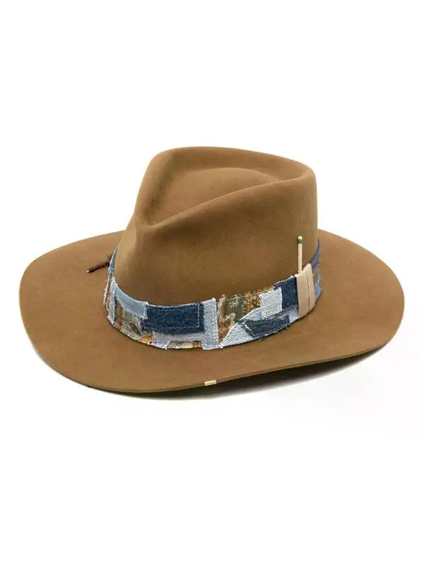 Nick Fouquet Matchstick-embellished Fedora - Neutrals
