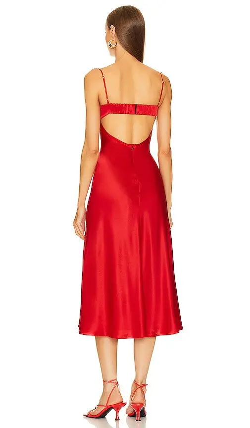 open lace back dress La Robe en Rouge XXS (Petite)
