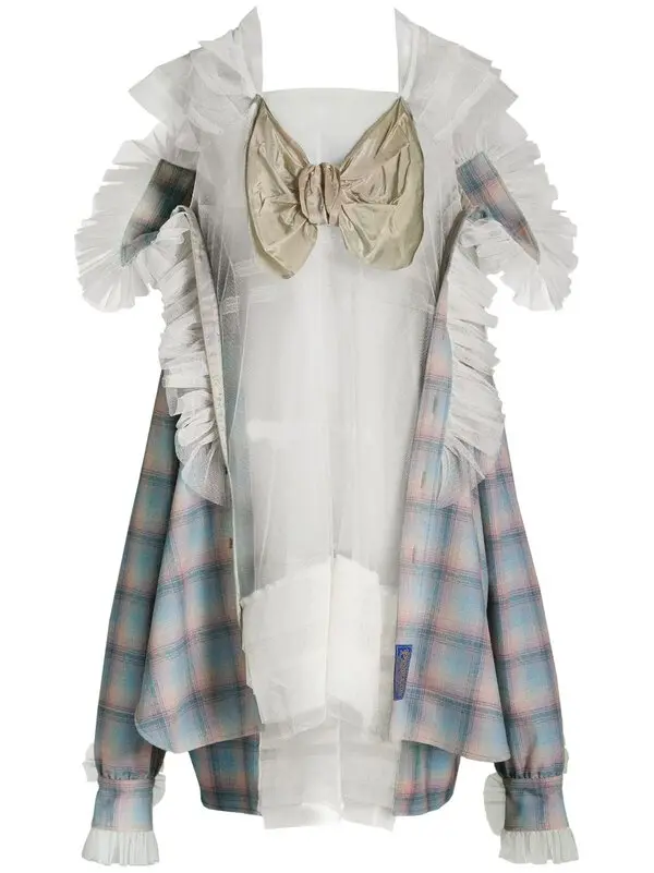 MAISON MARGIELA X Pendleton Wool Tulle Shirt