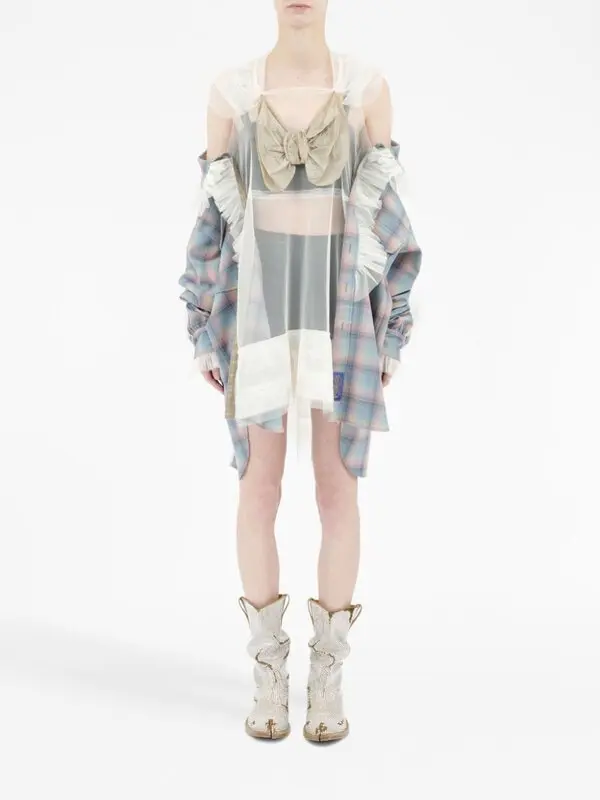 MAISON MARGIELA X Pendleton Wool Tulle Shirt
