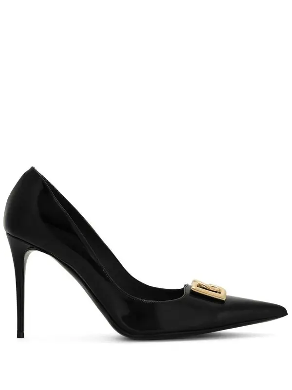 Dolce & Gabbana Logo-lettering Leather Pumps