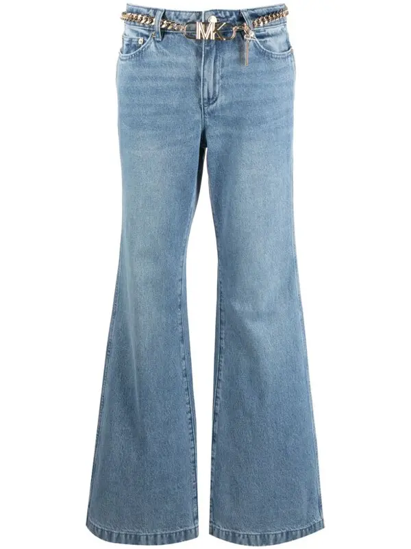 Michael Kors Bootcut Jeans With Belt