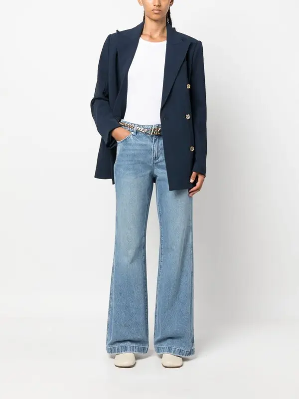 Michael Kors Bootcut Jeans With Belt