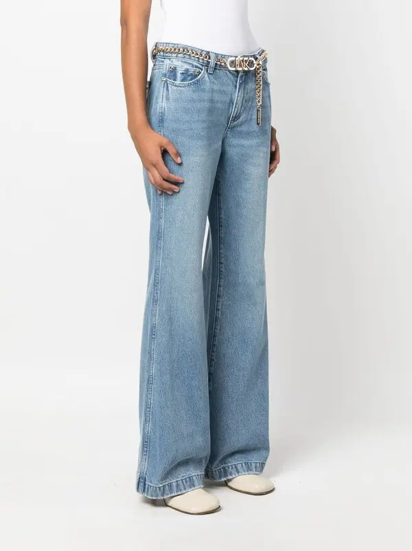 Michael Kors Bootcut Jeans With Belt