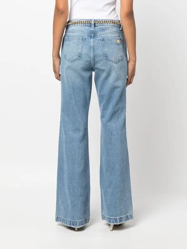 Michael Kors Bootcut Jeans With Belt
