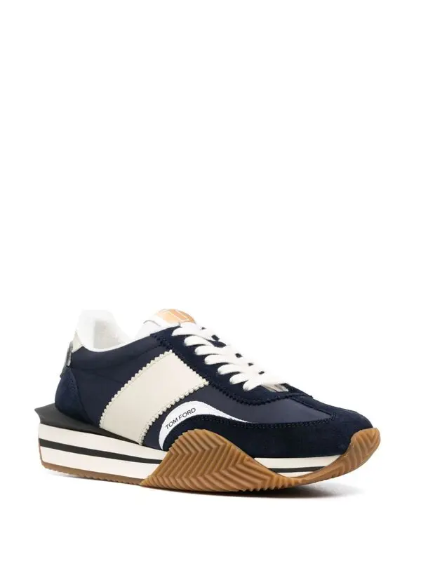 TOM FORD James Panelled Sneakers - Blue