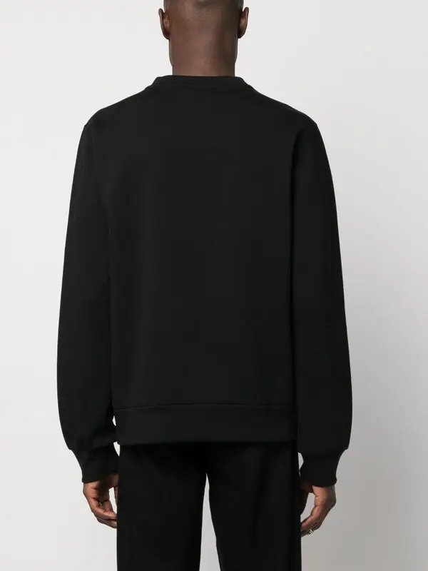 Dolce & Gabbana Embroidered Jersey Sweatshirt - Black