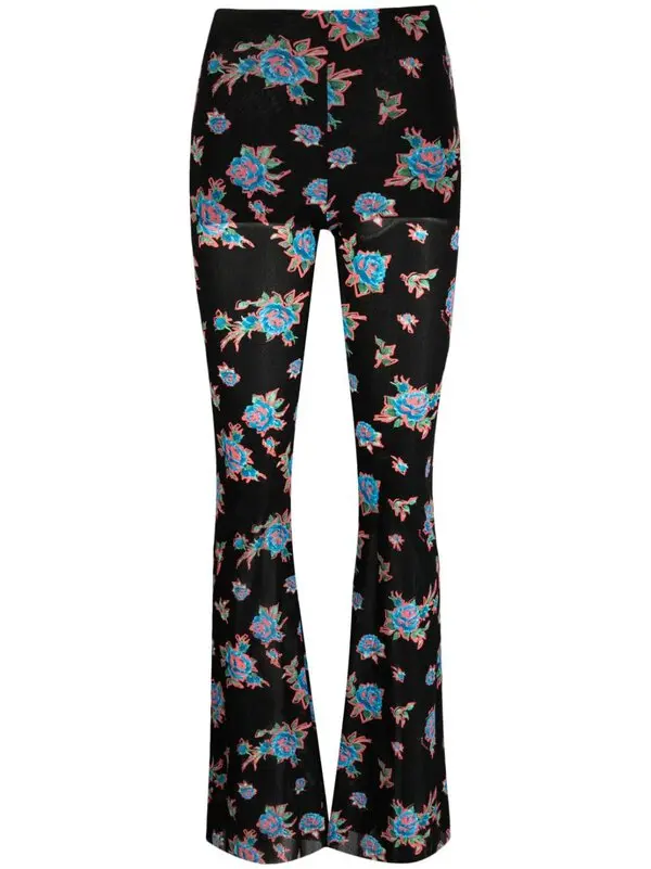 Philosophy Di Lorenzo Serafini Floral-print Flared Leggings
