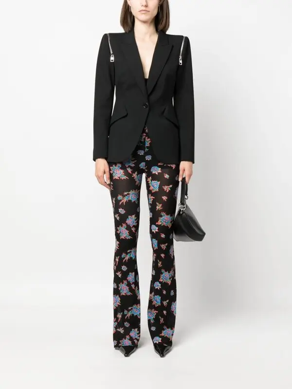 Philosophy Di Lorenzo Serafini Floral-print Flared Leggings