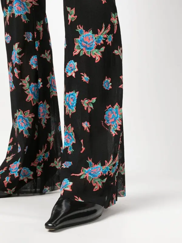 Philosophy Di Lorenzo Serafini Floral-print Flared Leggings