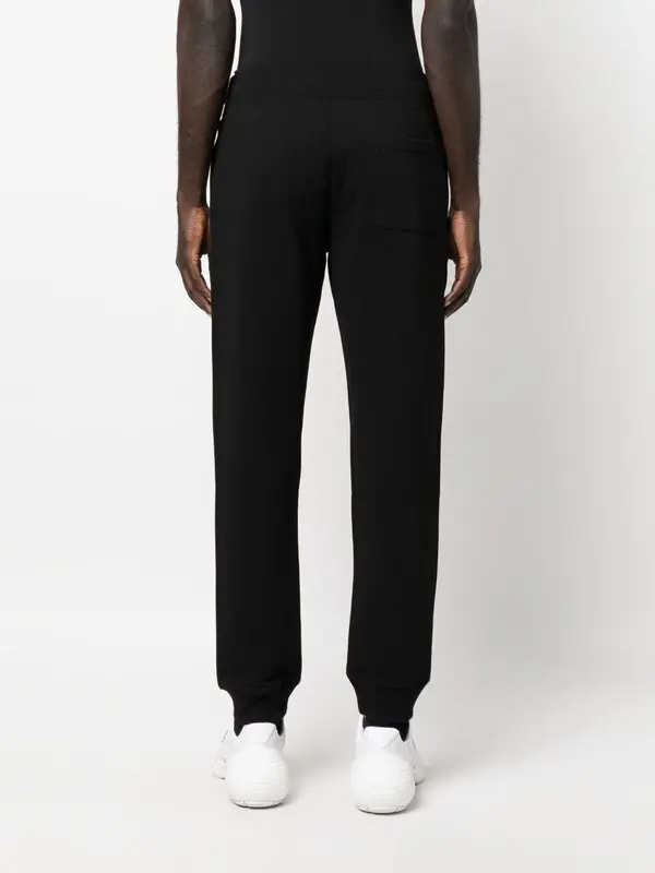 Moschino Logo-print Cotton Track Trousers - Black