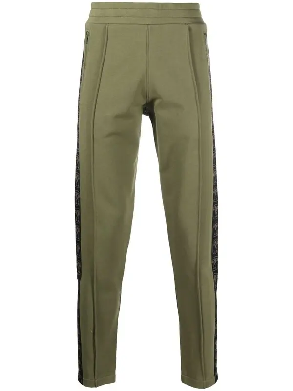 Moschino Logo-print Cotton Track Trousers - Green