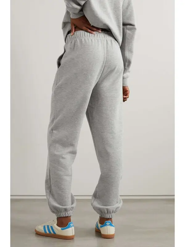 Alo Yoga Accolade Cotton-Blend Jersey Track Pants In Gray - 40