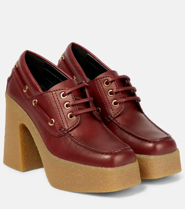 Stella McCartney Skyla Loafer Pumps - Red
