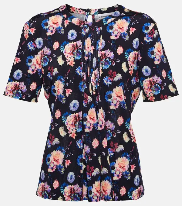 Rabanne Floral Top - Multicoloured